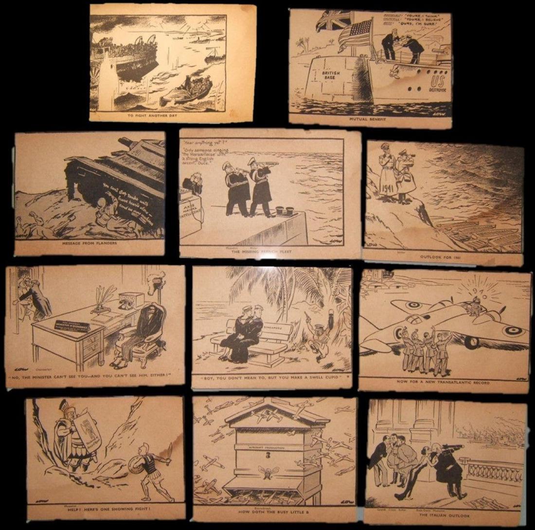 World War II era 11x David Low cartoons as clipped from - Apr 16, 2019 ...