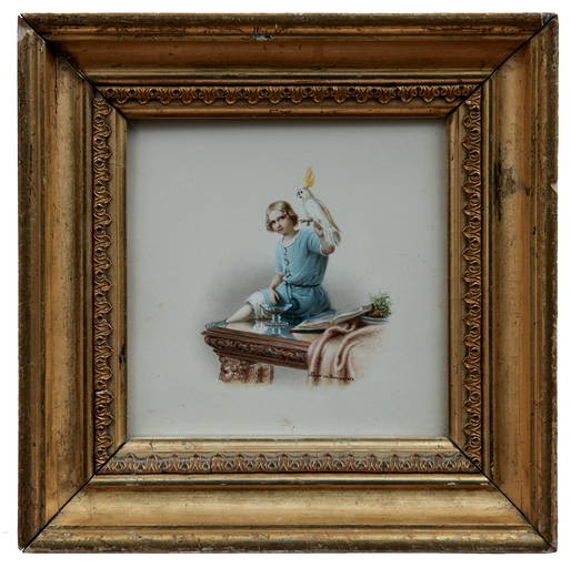 Meyer Von Bremen, Johann Georg: Knabe Mit Kakadu