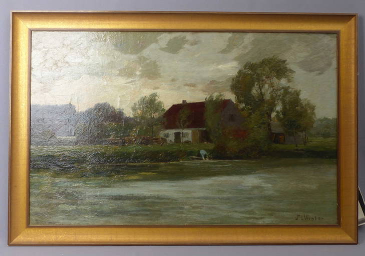 Wenban, Sion Longley: Kleines Gehoeft An Einem Flussufer