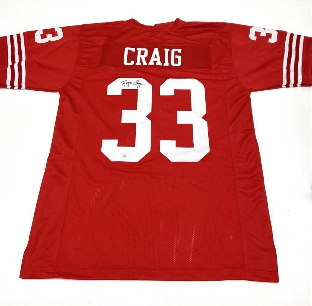 Authentic Autographed Roger Craig #33 San Francisco 49ers Home Jersey ...