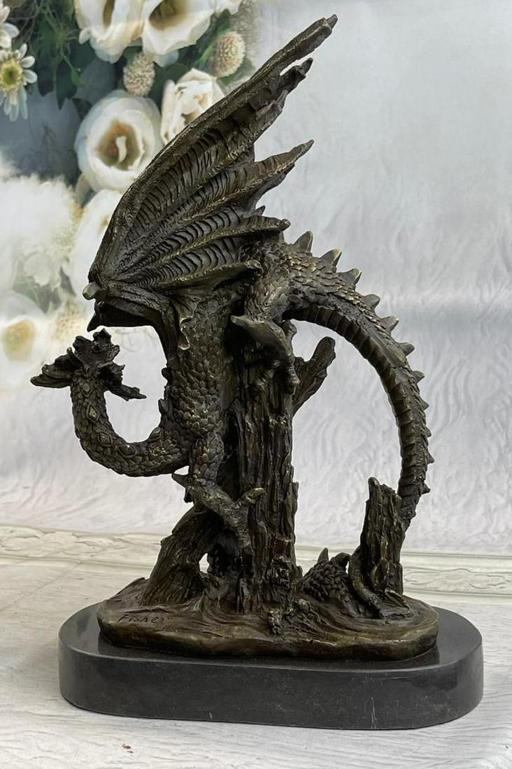 Chinese Bronze Dragon Sculpture Auction