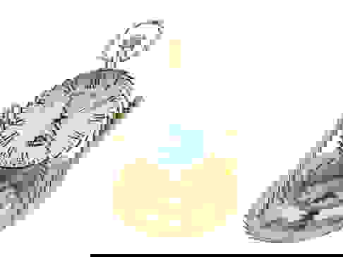 5" Solid Brass Clock And Compass Combination Auction