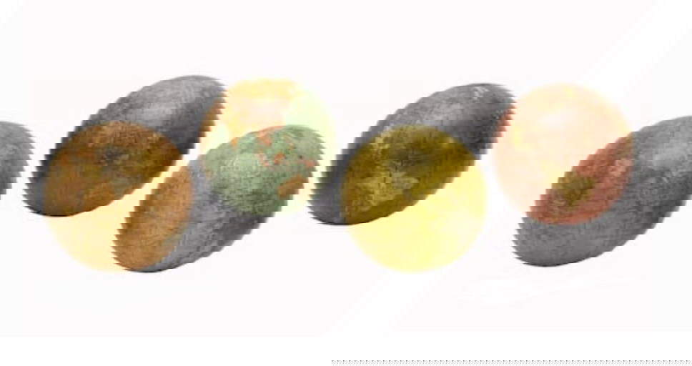 Set Of 4 Decorative Map Balls