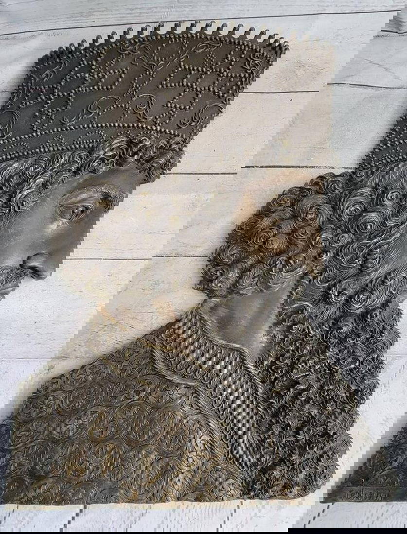 Cyrus The Great - Original Bronze Sculpture Signed By Tehrani - 20" X ...