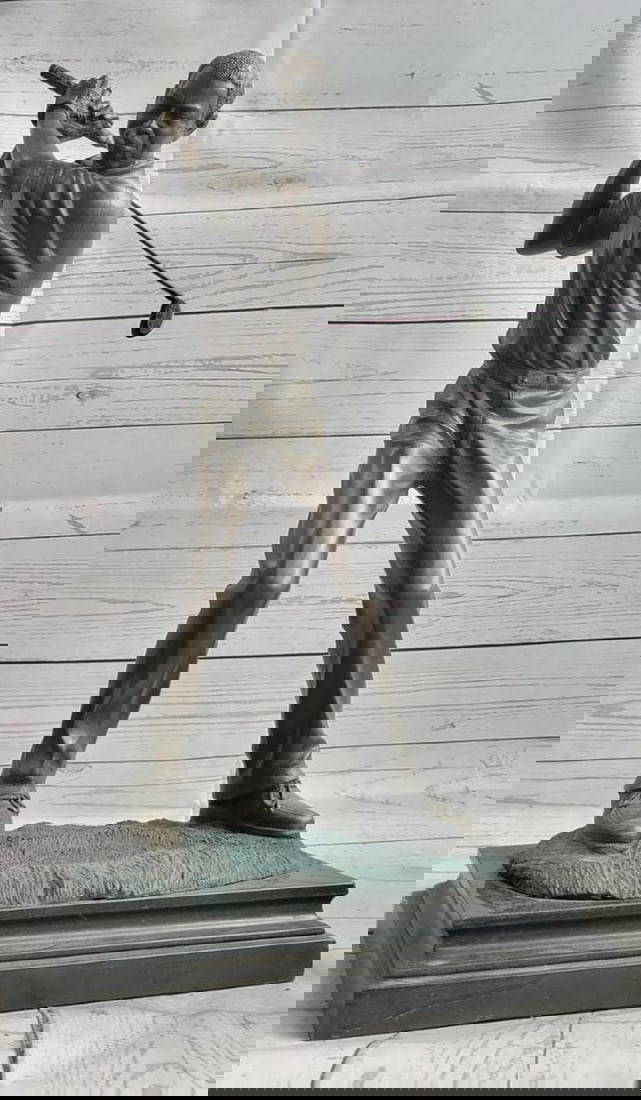 Dynamic Drive - Male Golfer Sport Trophy Signed Original Bronze ...