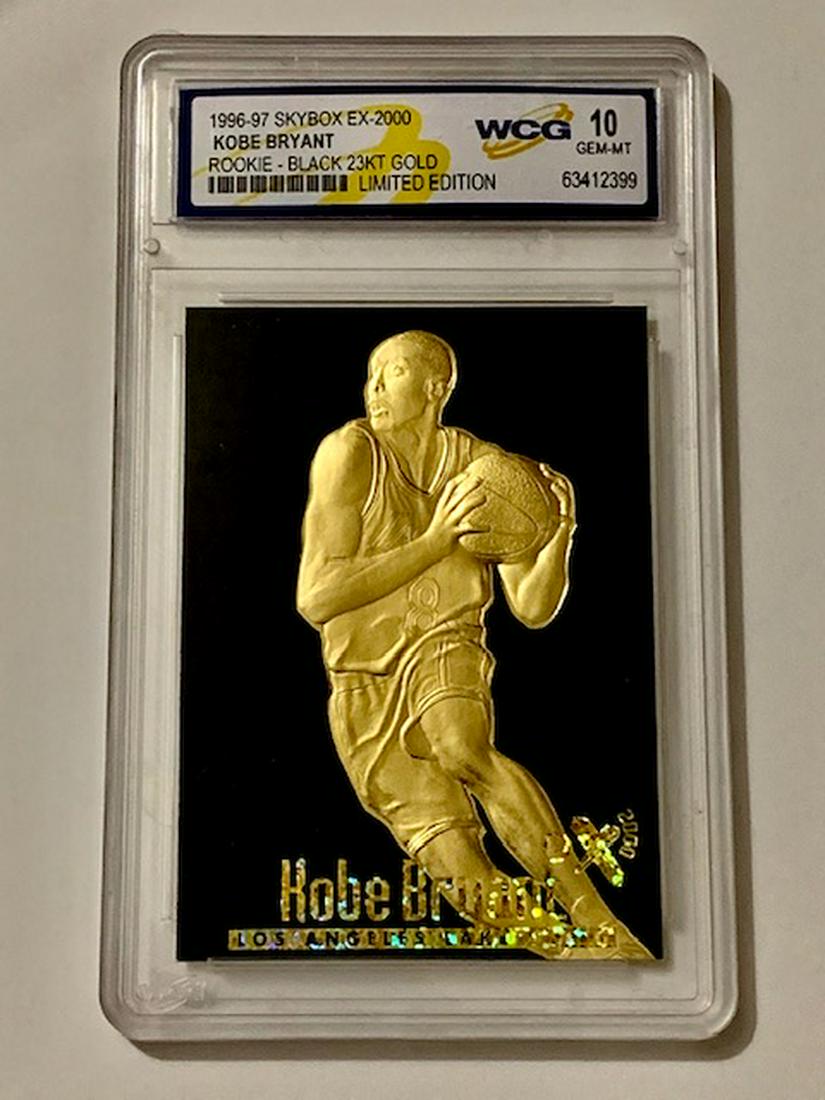 KOBE BRYANT 23k Gold/Black Rookie Basketball Card - Aug 17, 2019 ...