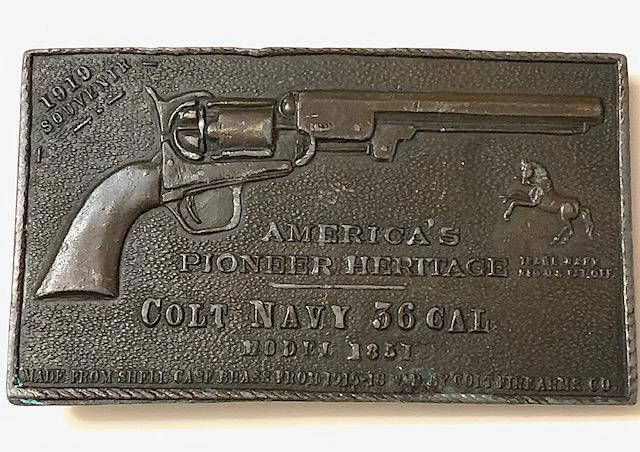 Rare/signed Tiffany 1919 Colt Firearms Belt Buckle