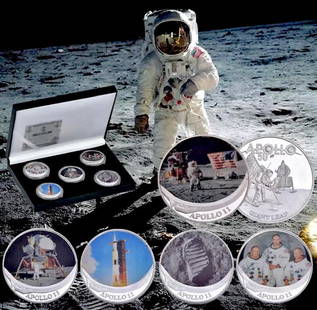 Nice Apollo Nasa Coin Set 1960s 70s