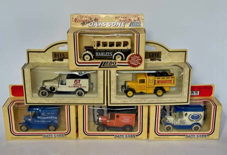 10 Vintage Lledo Made In England Die Cast Toy Cars