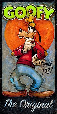 The Original Disney Since 1932 Goofy Canvas Art 12 X 24