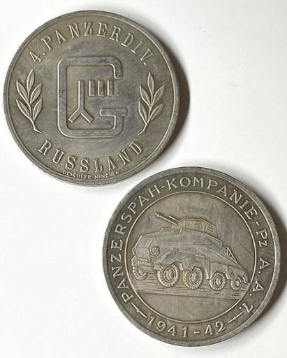German Nazi Dunkirk Evacuation Clad Silver Token Medal