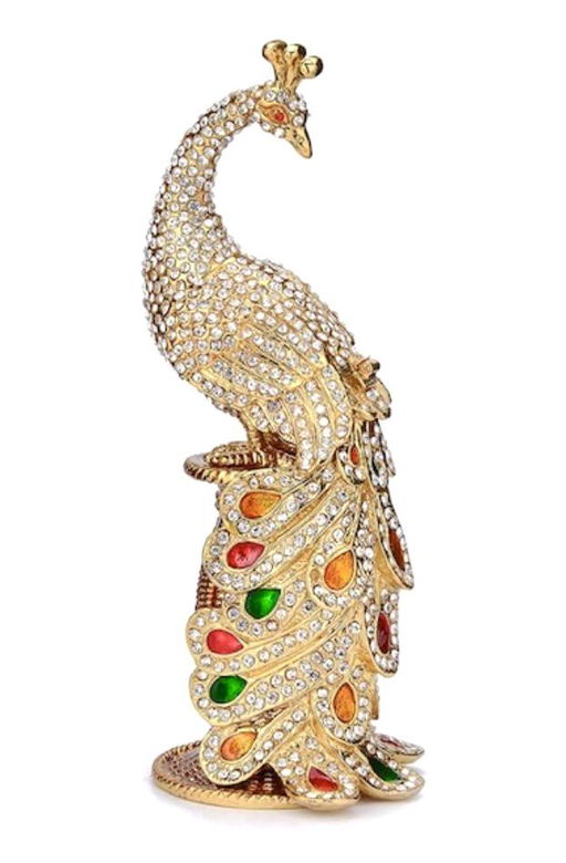Stunning Faberge Jeweled Enameled Peacock Trinket Box 0108 On Oct 02 2021 South Florida