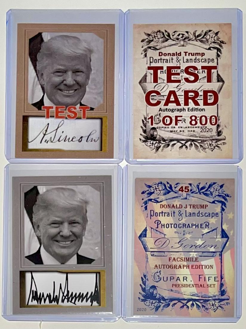 Donald Trump Studio Test Portrait & Signature Cards