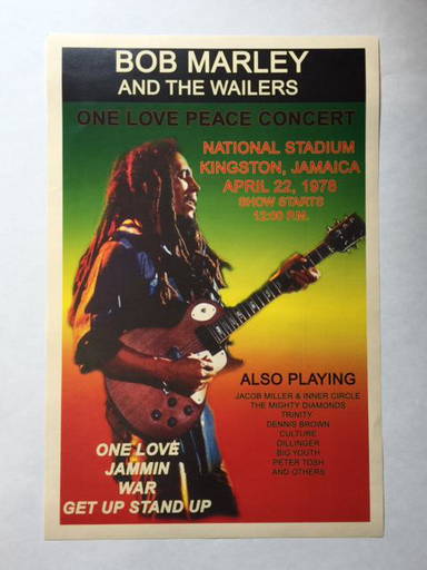 Bob Marley Concert Poster
