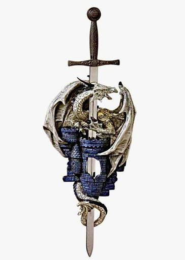 Dragon Of Stonebridge Castle Medieval Wall Sculpture