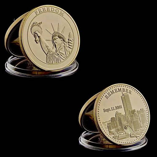 9/11 World Trade Center Commemorative 1oz Gold Clad Coin