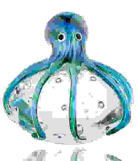 Large Murano Blown Art Glass Octopus Paperweight Auction