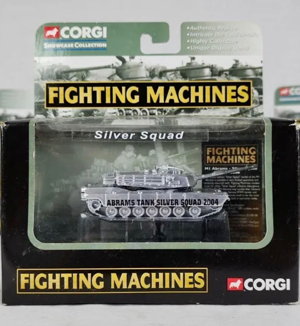Corgi Toys Ww2 Showcase Die-cast M1 Abrams Silver Squad Tank Auction