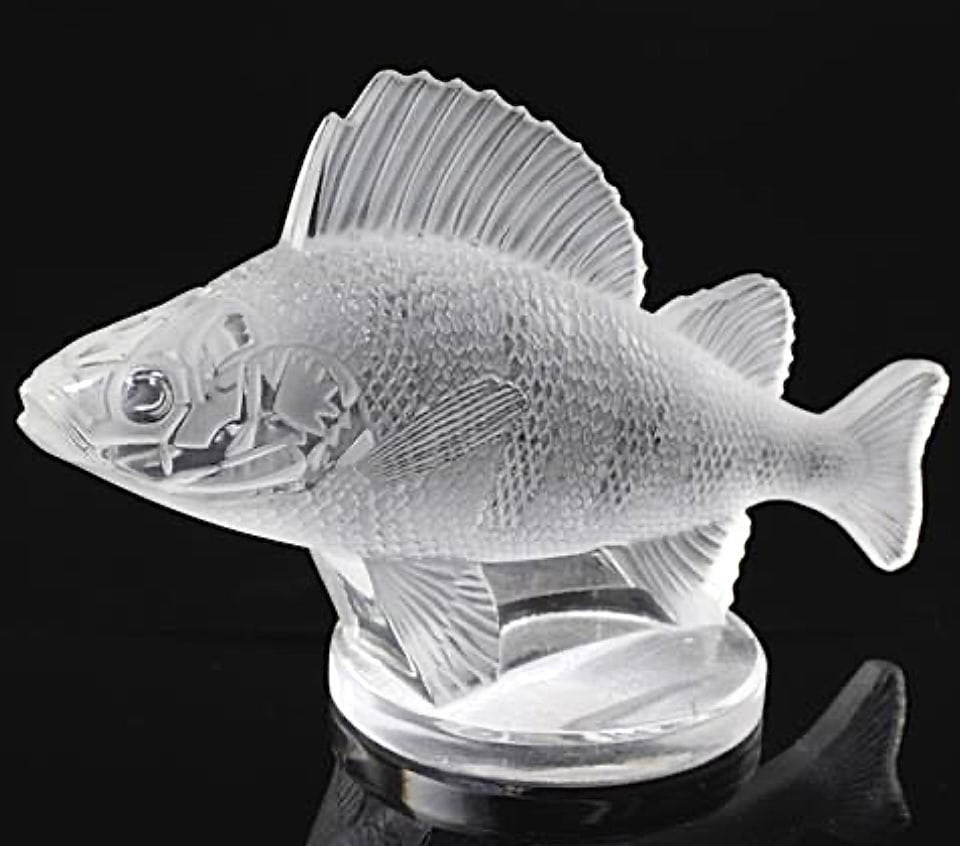 Rare Lalique France Crystal Fish Trout Figurine Auction