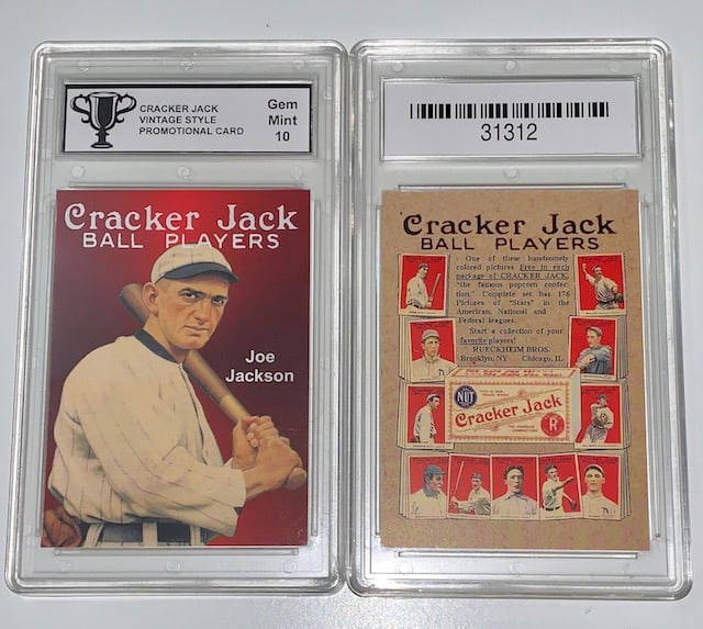 Shoeless Joe Jackson Cracker Jack Baseball Card Auction