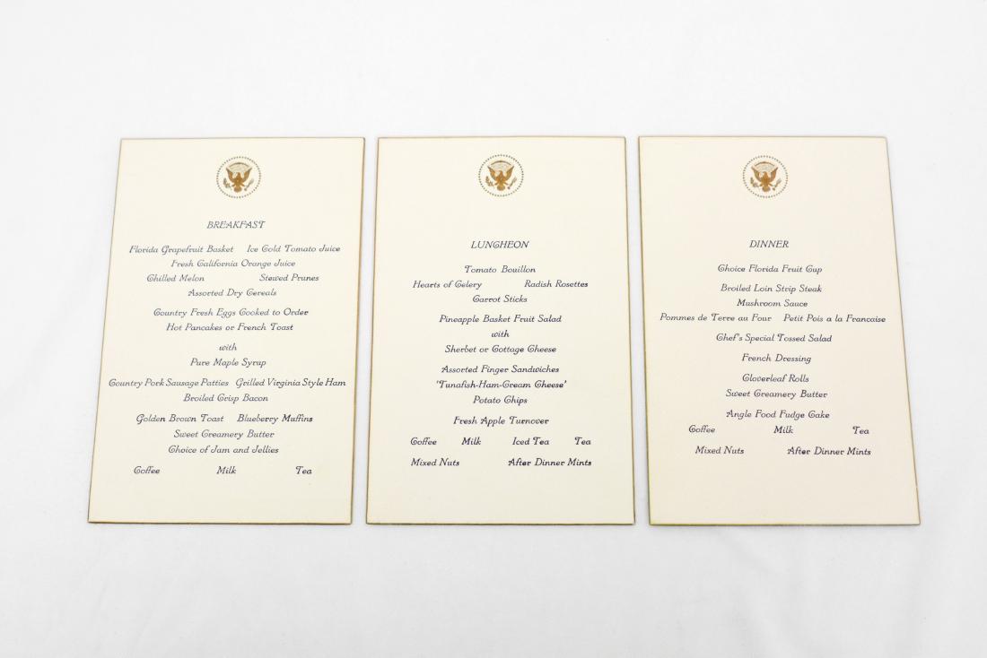 Camp David Menu Cards