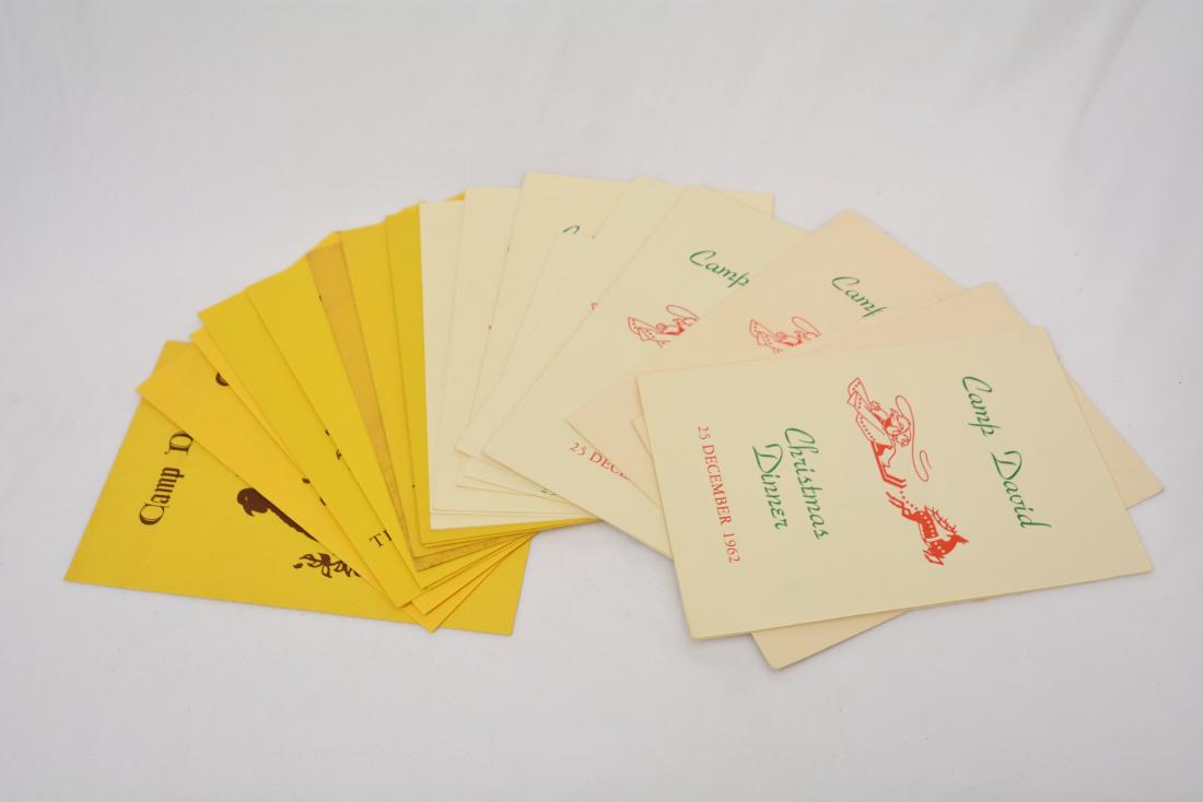 Assorted Camp David Holiday Menus