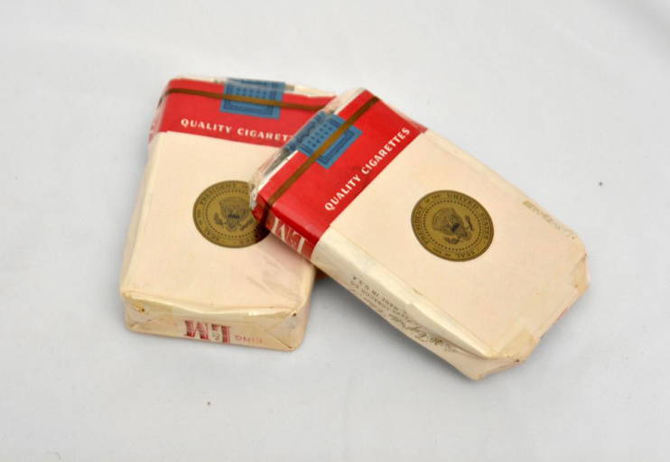 Two Packs Of Presidential Cigarettes With Official Seal