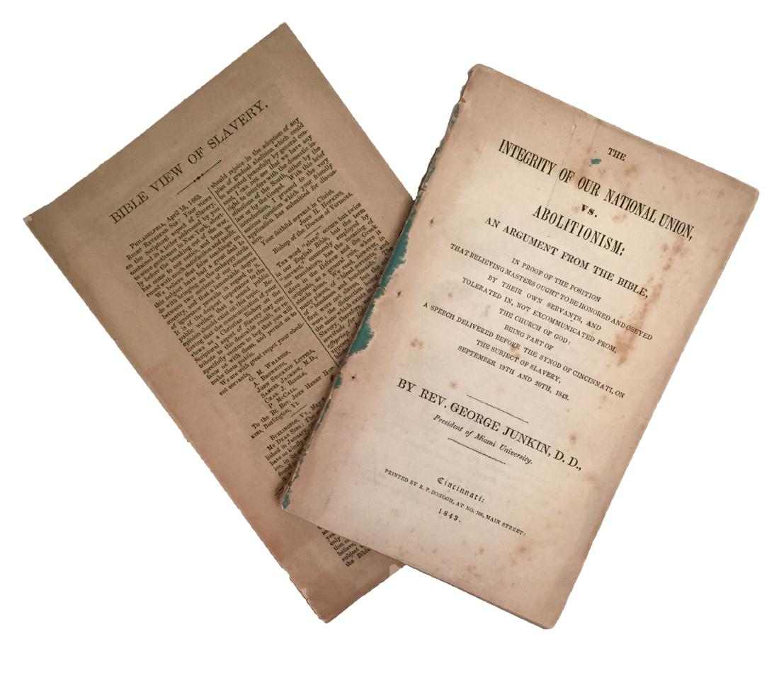 Two Pamphlets on Slavery and the Bible 1800's