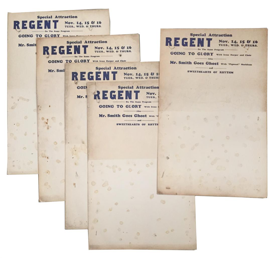 Five Mr. Smith Goes Ghost Window Cards