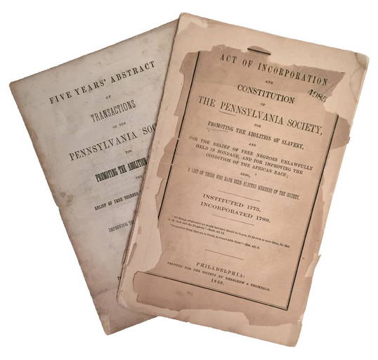 2 Pennsylvania Society Anti Slavery Pamphlets, 1860