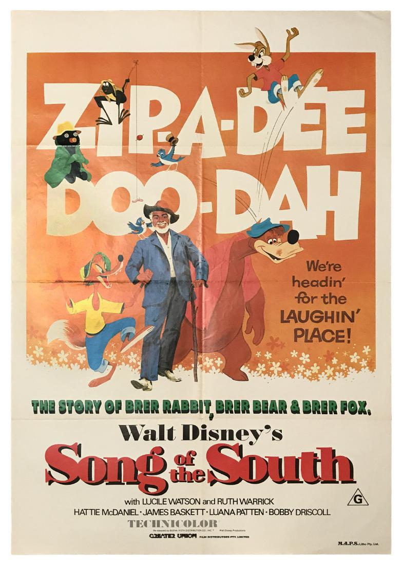 Song of the South Movie Poster, 1973