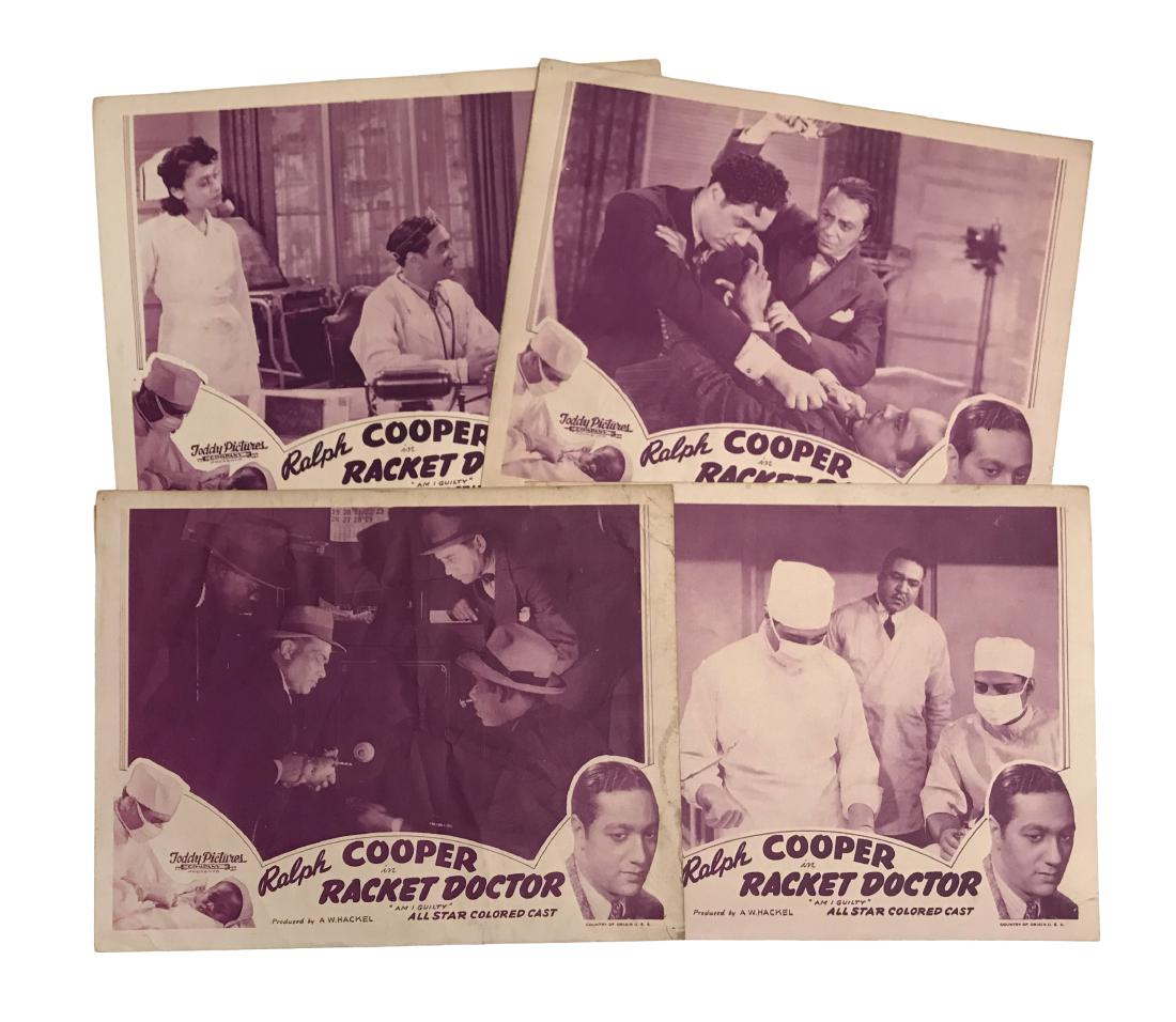 Racket Doctor Lobby Cards (4)