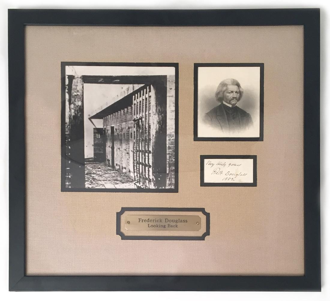 Framed Signature of Frederick Douglass