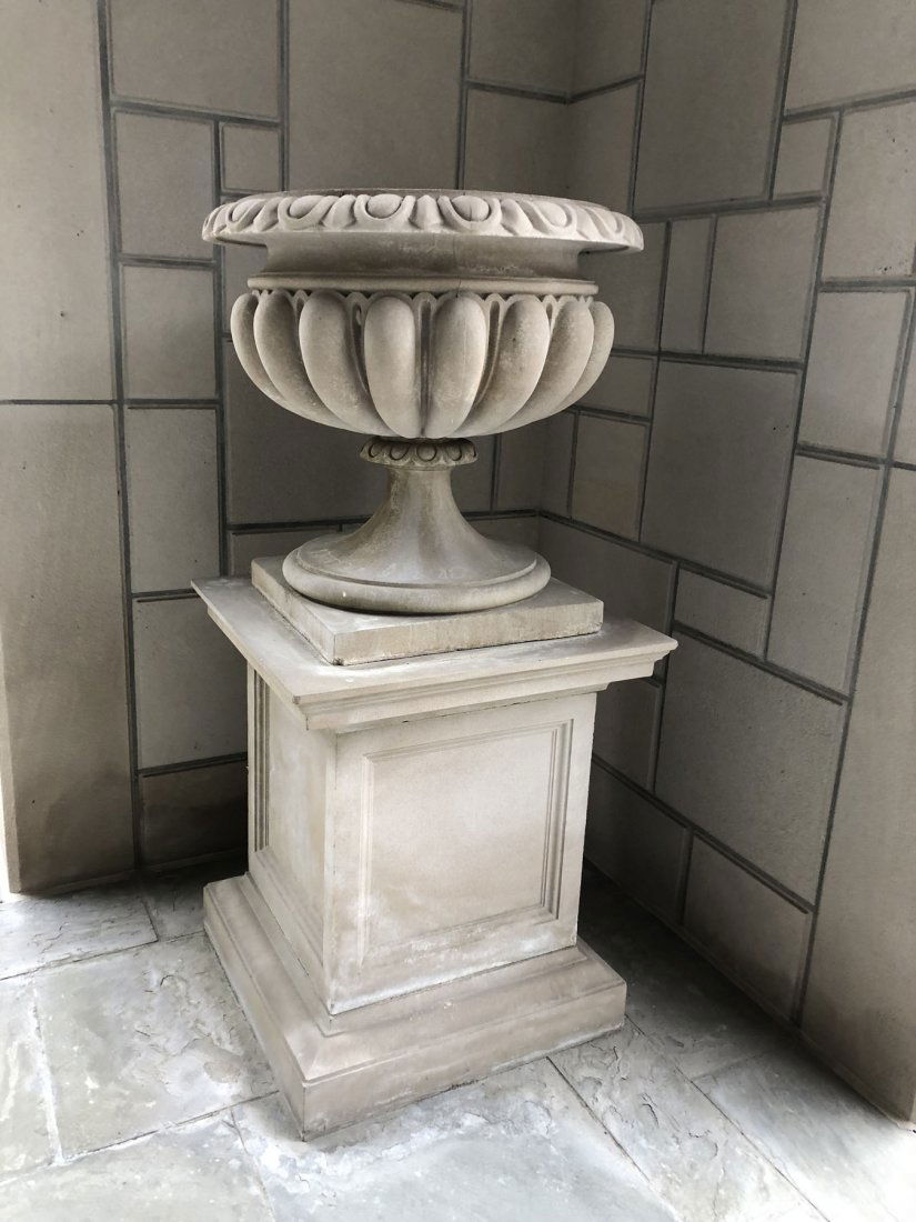 Pair of Pour Stone Planters