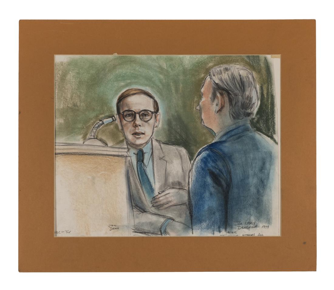 Watergate Courtroom Drawings (2)