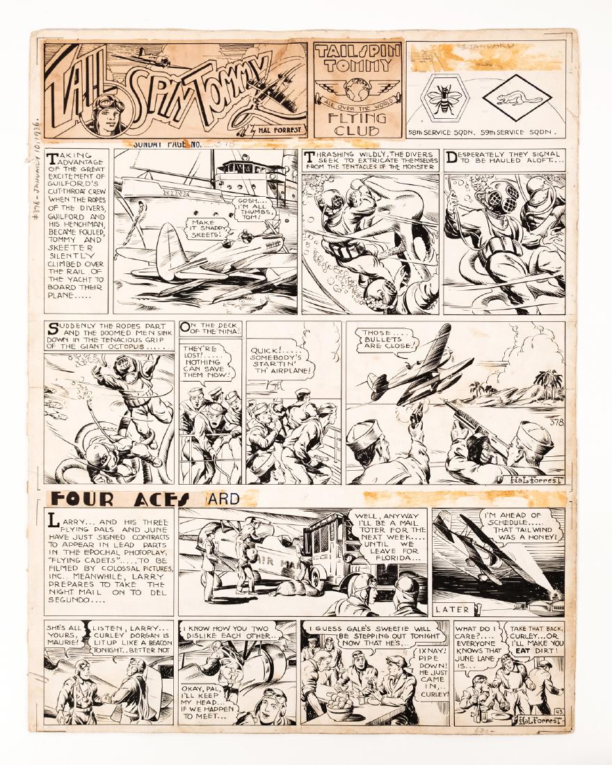 Tailspin Tommy Original Comic Strip