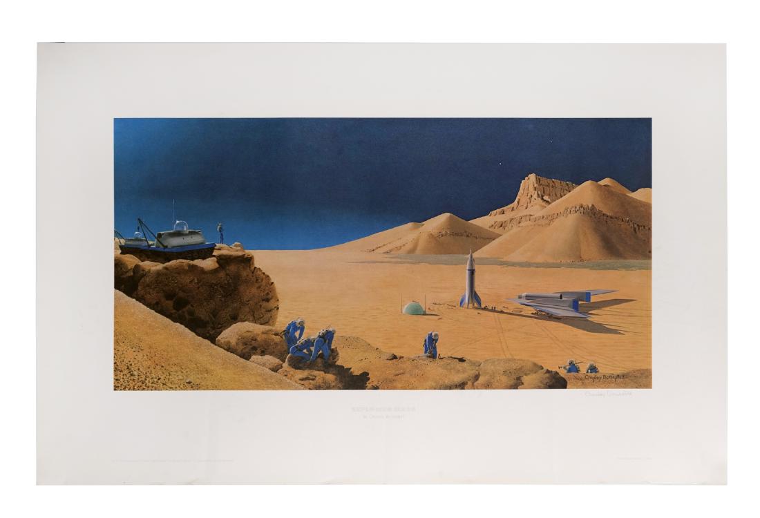 Chesley Bonestell, Exploring Mars Lithograph - Feb 20, 2019 | Guernsey ...