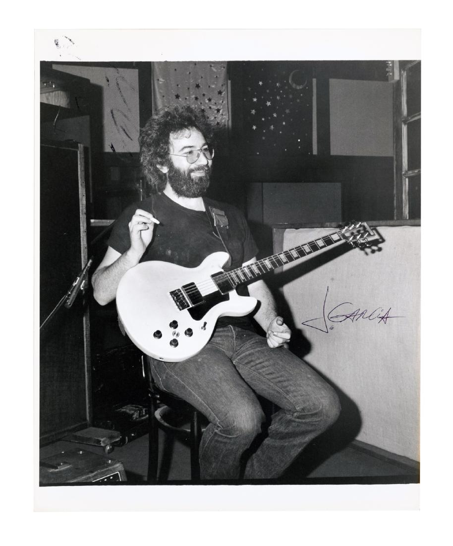 Jerry Garcia Autographed Vintage Photos