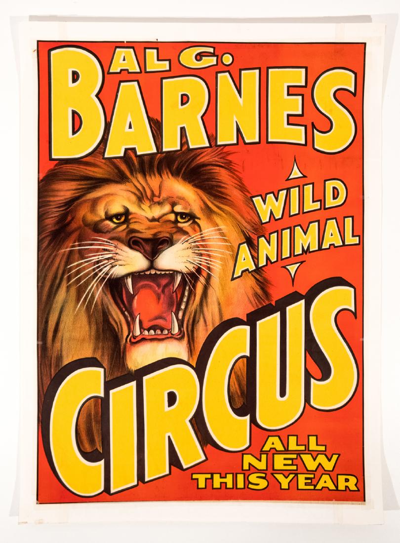 Al G. Barnes Circus Poster