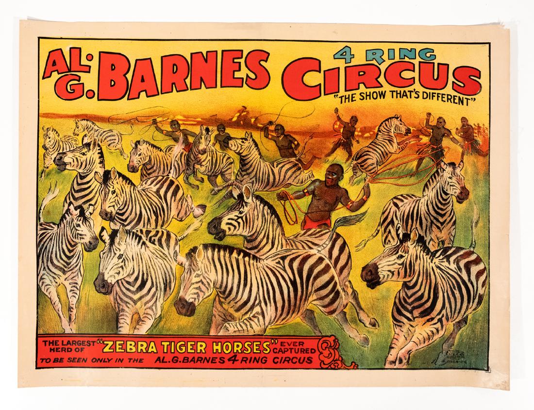 Al G. Barnes Circus Poster