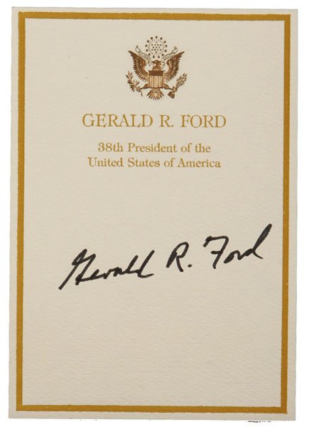 Gerald Ford Autograph