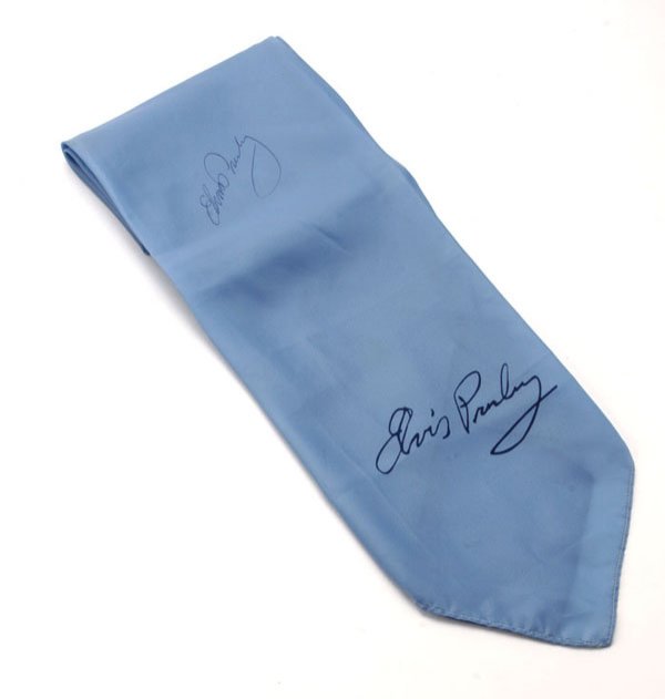 Elvis Presley Signed Stage Scarf