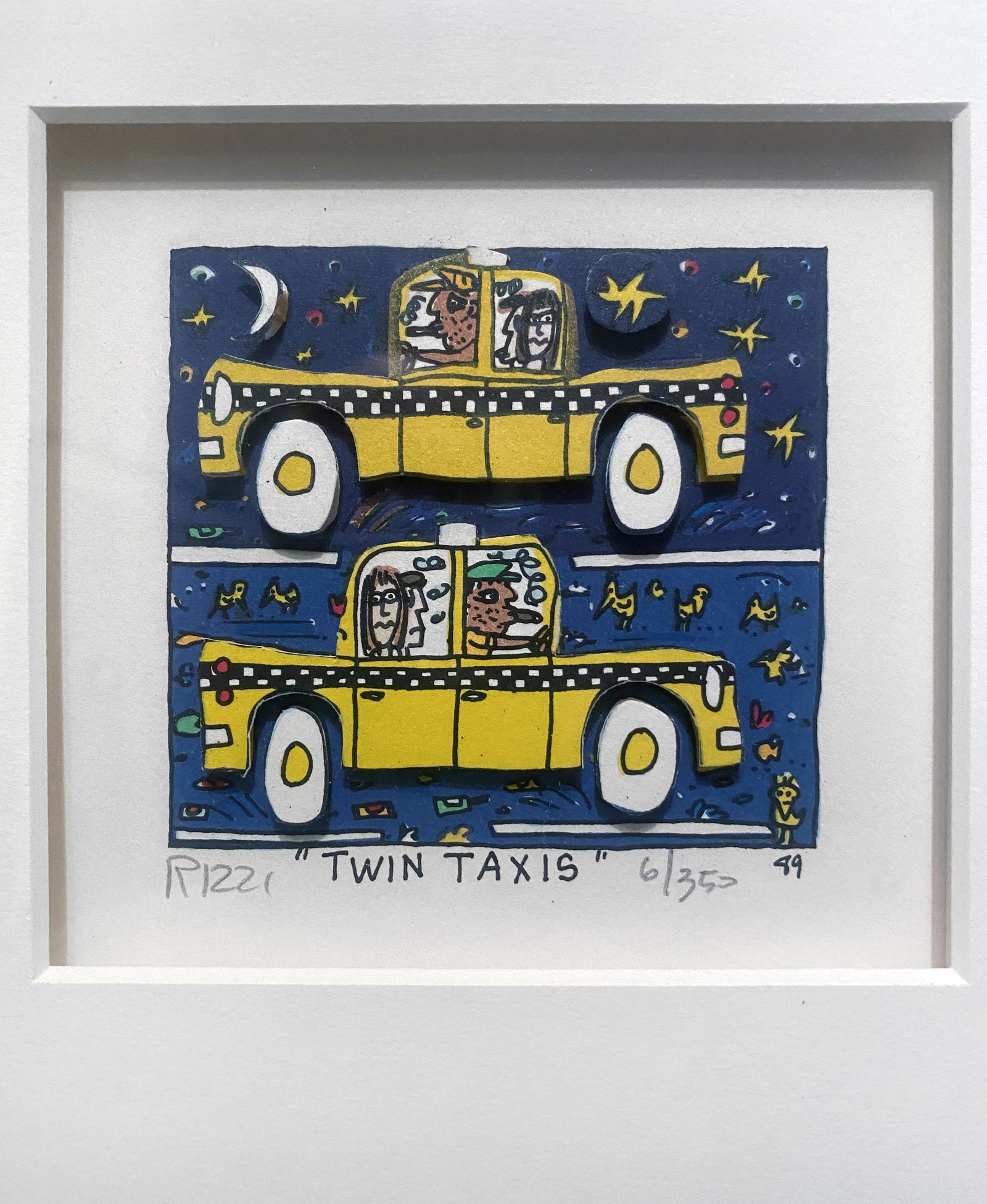 For Auction: James Rizzi, Twin Taxis, 1989 (#0158) on Jan 09, 2021 ...
