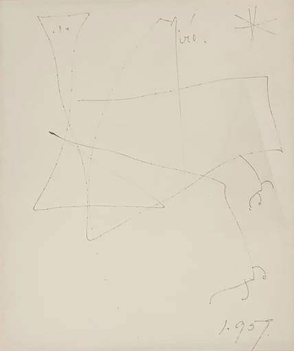 Joan Miro Pencil Drawing
