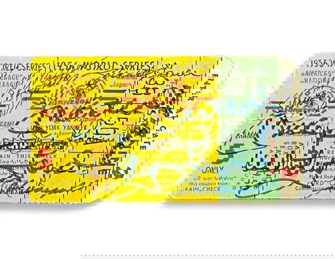 Don Larsen Perfect Game Ticket Stub