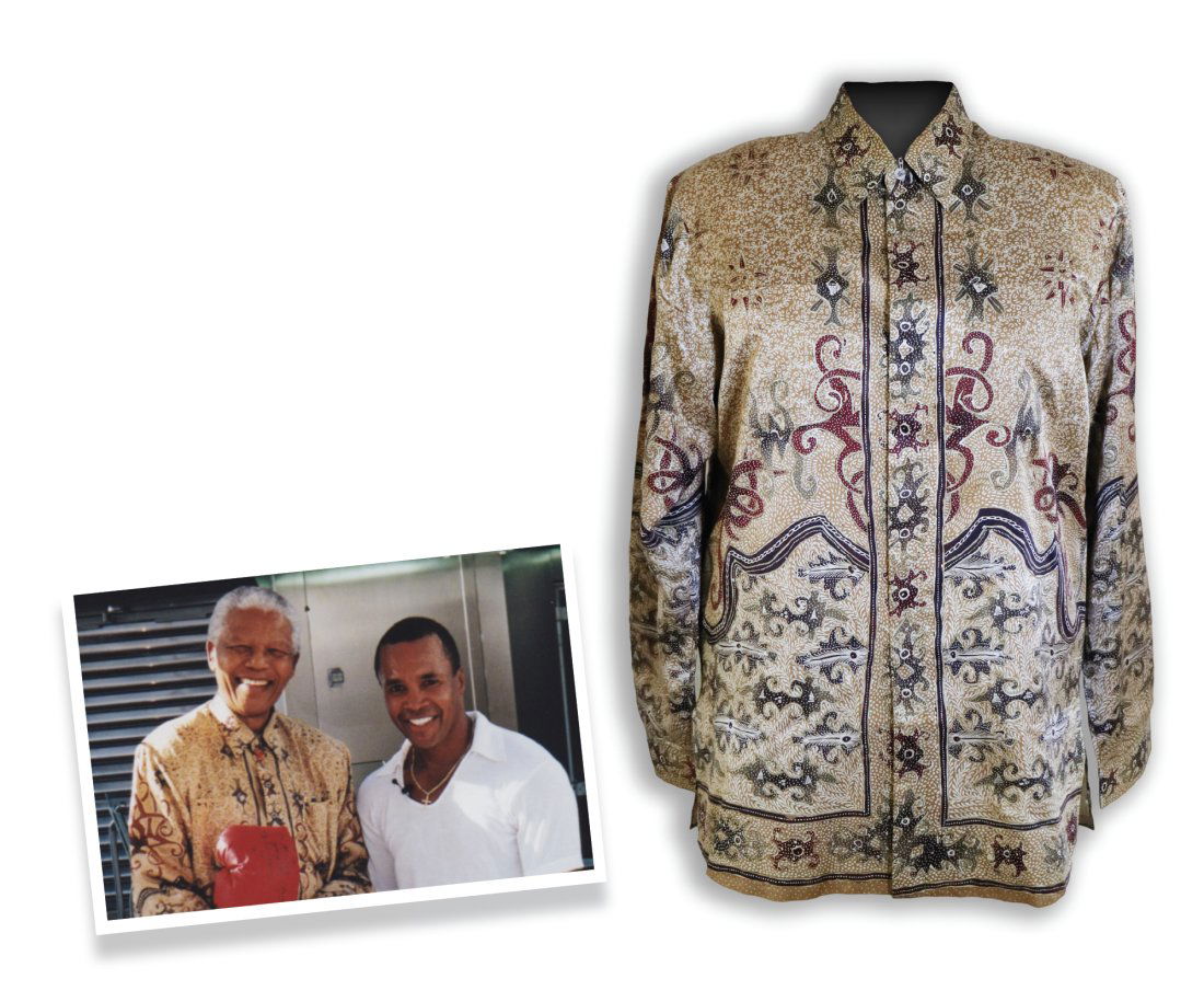 Nelson Mandela’s Tan And Brown “madiba” Shirt Auction