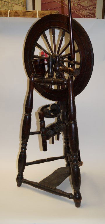 Irish Castle Spinning Wheel C. 1820