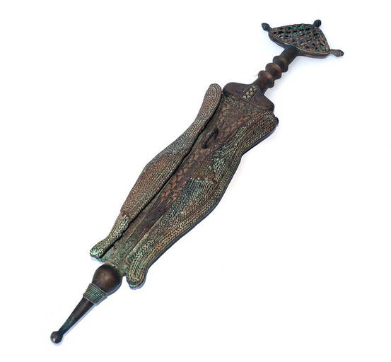 Cast Bronze Benin Sword