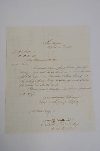 John K. Sullivan Handwritten Letter