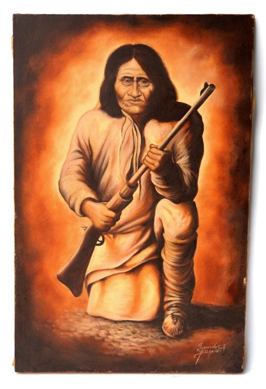 Fernando Salgado. Oil Painting. Indian - Oct 09, 2013 | Guernsey's in NY